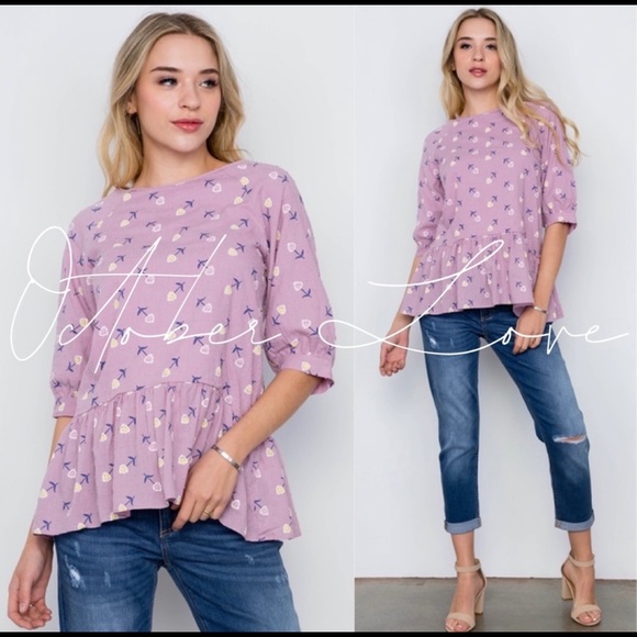 Hidden Alley | Tops | Nwt Hidden Alley Boho Flounce Top | Poshmark